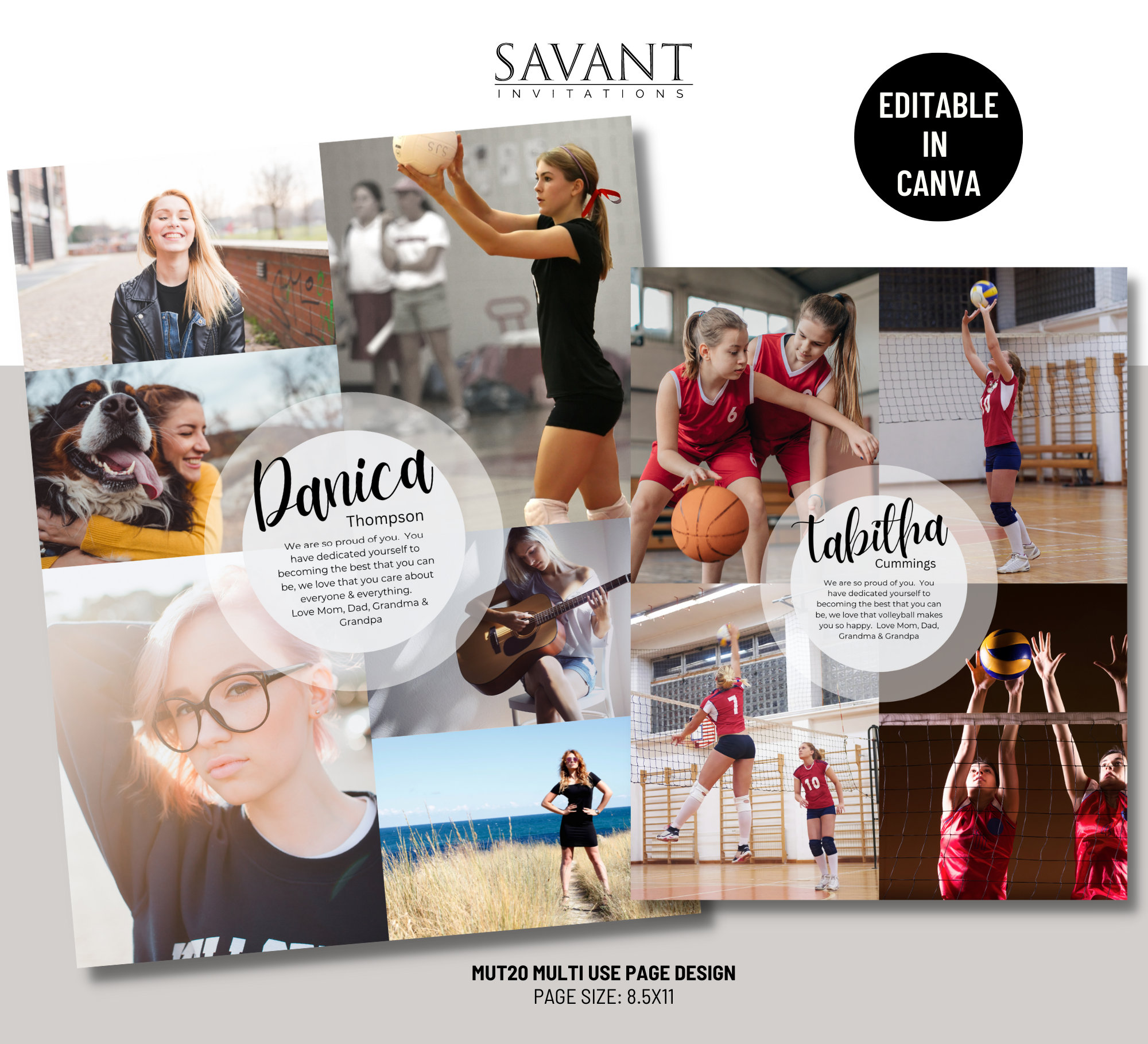 Yearbook Ad Template Full Page Editable Design Can Be Used - Etsy