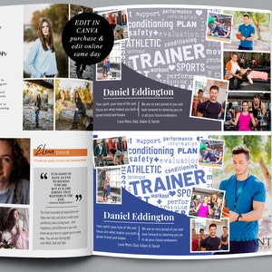 Athletic Sports Trainer Yearbook Ad Template, Half Page Sports Program ...