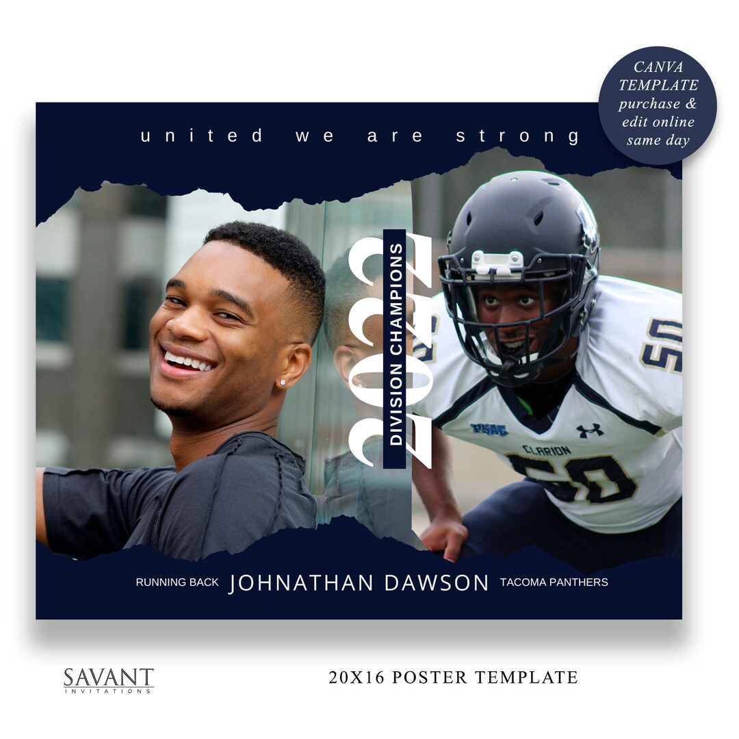 Graduation, Poster Template, Editable, Printable, Personalized, Sports ...