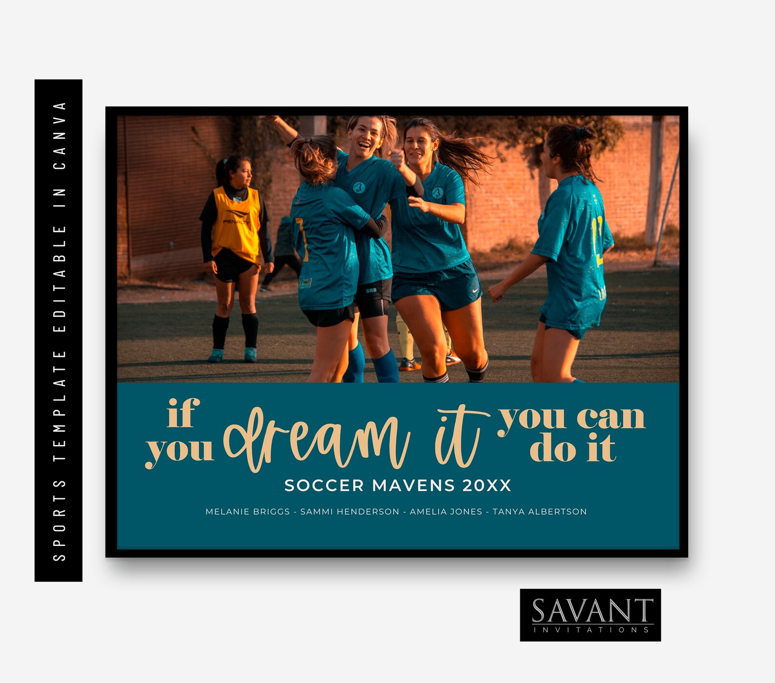 Sports Poster Template Editable in Canva, Great for Any Sports ...