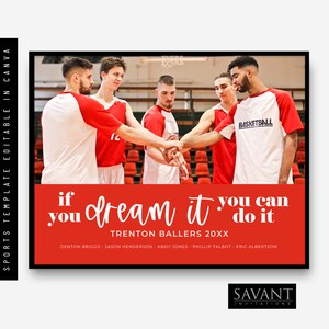 Sports Poster Template Editable in Canva, Great for Any Sports ...