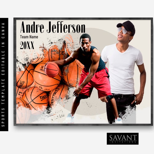 Design & Templates Stationery High School BBPO2_3V Basketball Poster ...