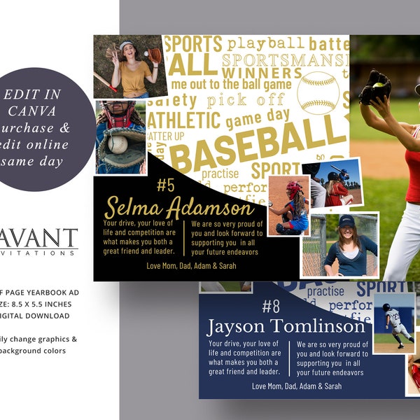 Sports Program Ad - Etsy