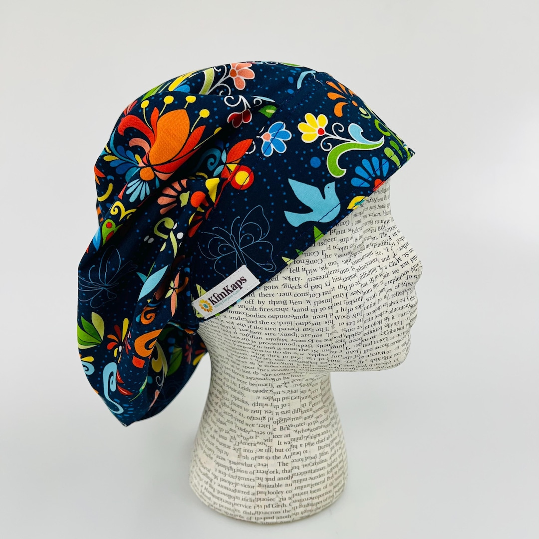 Scrub Hat by Kimkaps Surgical Hat Bouffant Scrub Cap Traditional ...