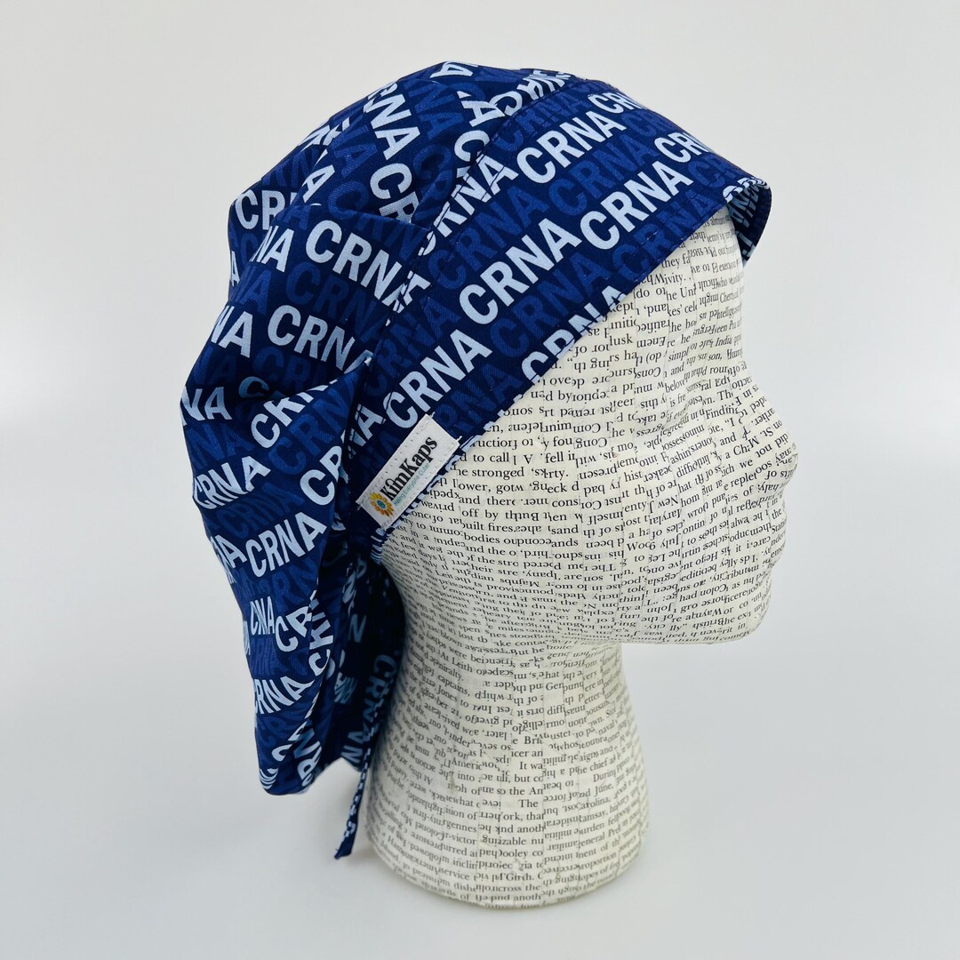 Scrub Hat by Kimkaps Surgical Hat Bouffant Scrub Cap Bouffant With Ties Shades of Purple CRNA ...