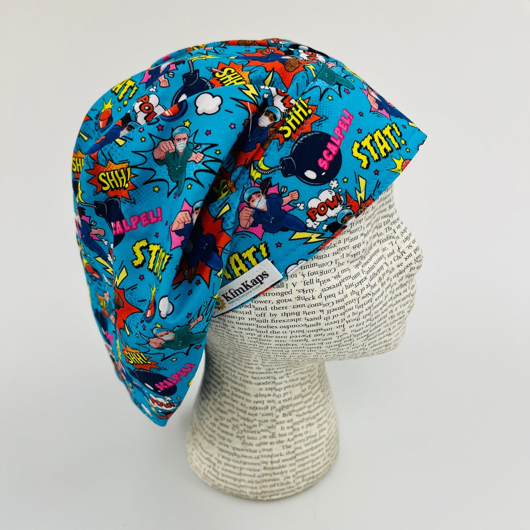 Scrub Hat by Kimkaps Surgical Hat Bouffant Scrub Cap Traditional ...