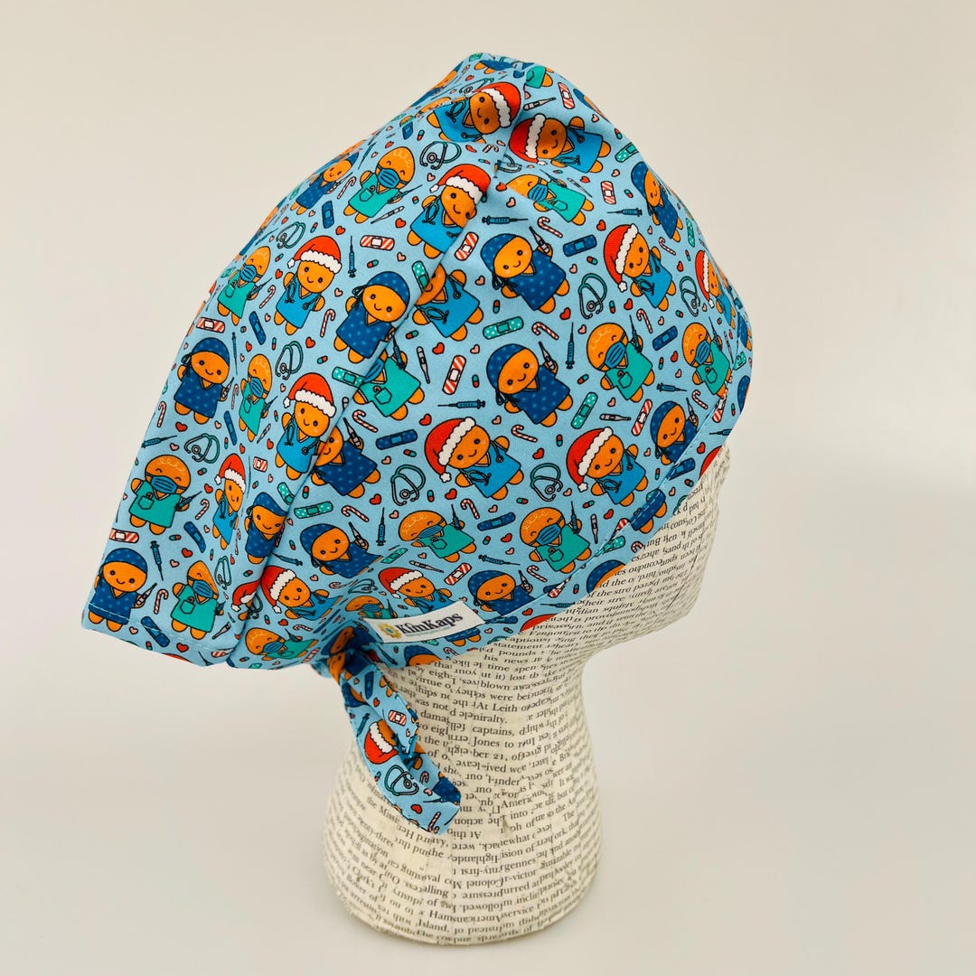 Scrub Hat by Kimkaps Surgical Hat Men's Scrub Cap Sale Bargain Clearance Blue Red Green Medical ...