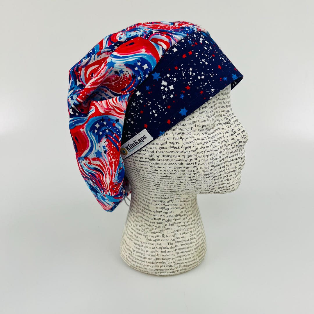 Scrub Hat by Kimkaps Surgical Hat Bouffant Scrub Cap Traditional ...