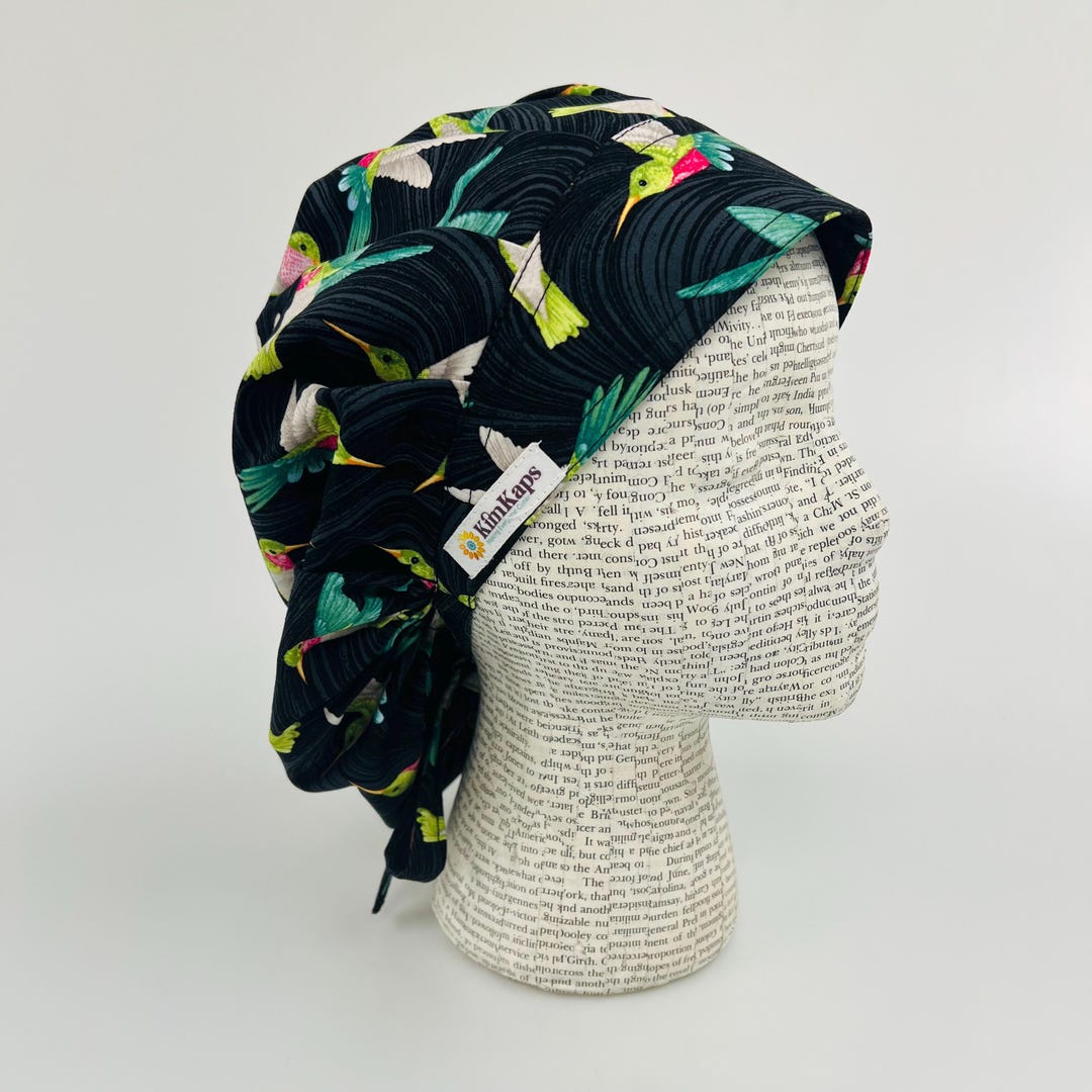 Scrub Hat by Kimkaps Surgical Hat Bouffant Scrub Cap Bouffant With Ties ...