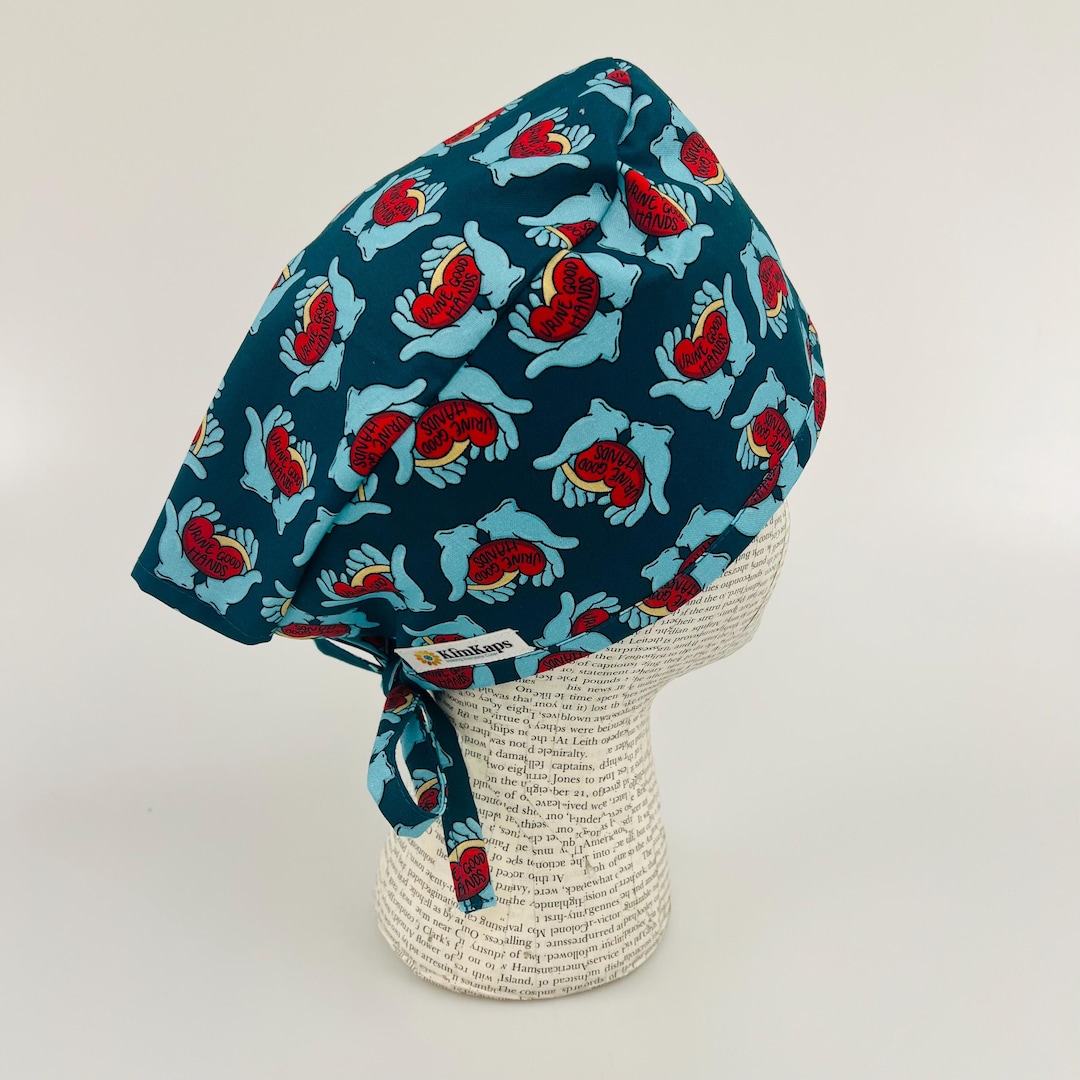 Scrub Hat by Kimkaps Surgical Hat Men's Scrub Cap Green Teal Red Urine ...