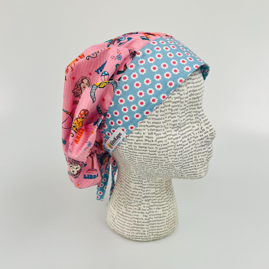 Scrub Hat by Kimkaps Surgical Hat Bouffant Scrub Cap Bouffant With Ties ...