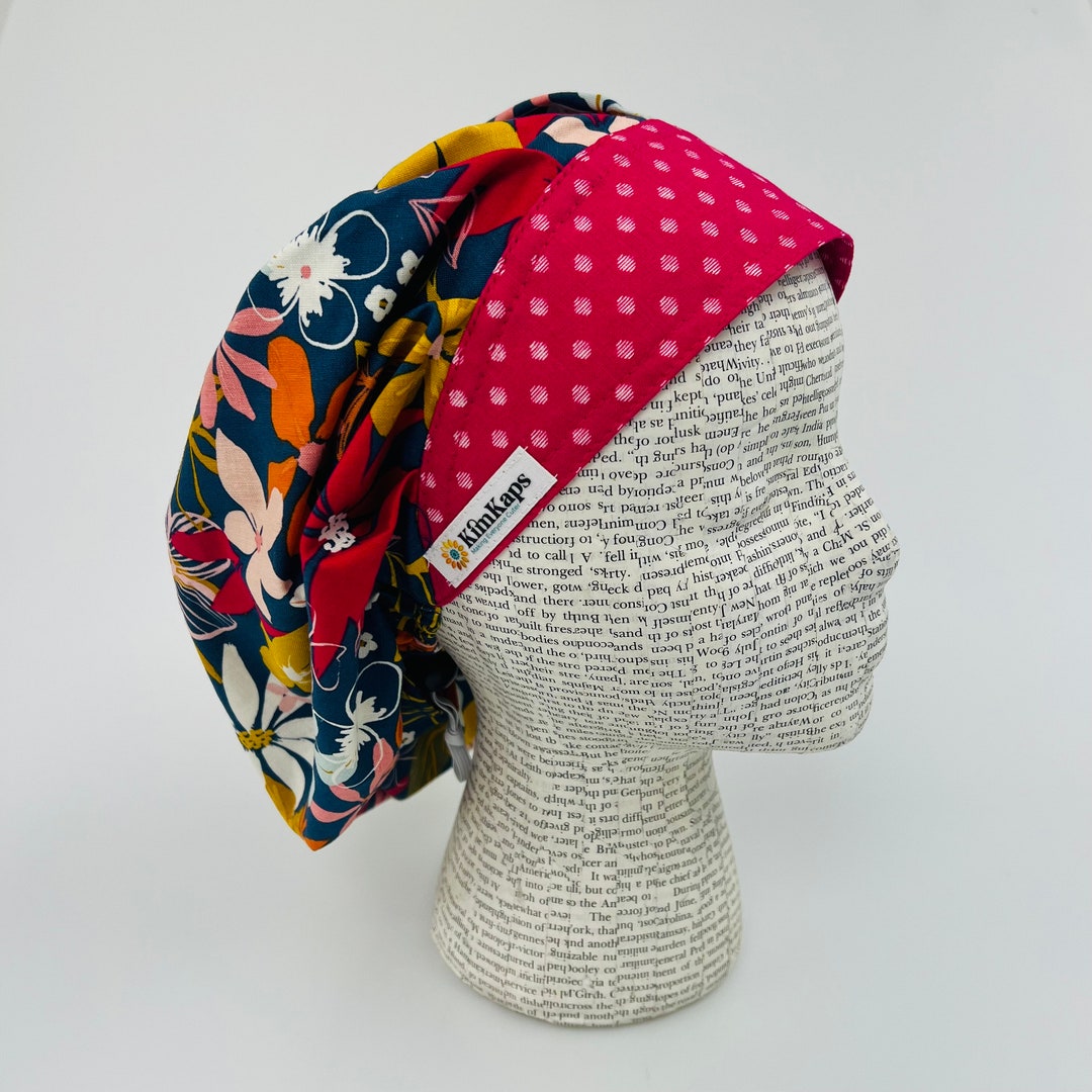 Scrub Hat by Kimkaps Surgical Hat Bouffant Scrub Cap Traditional ...