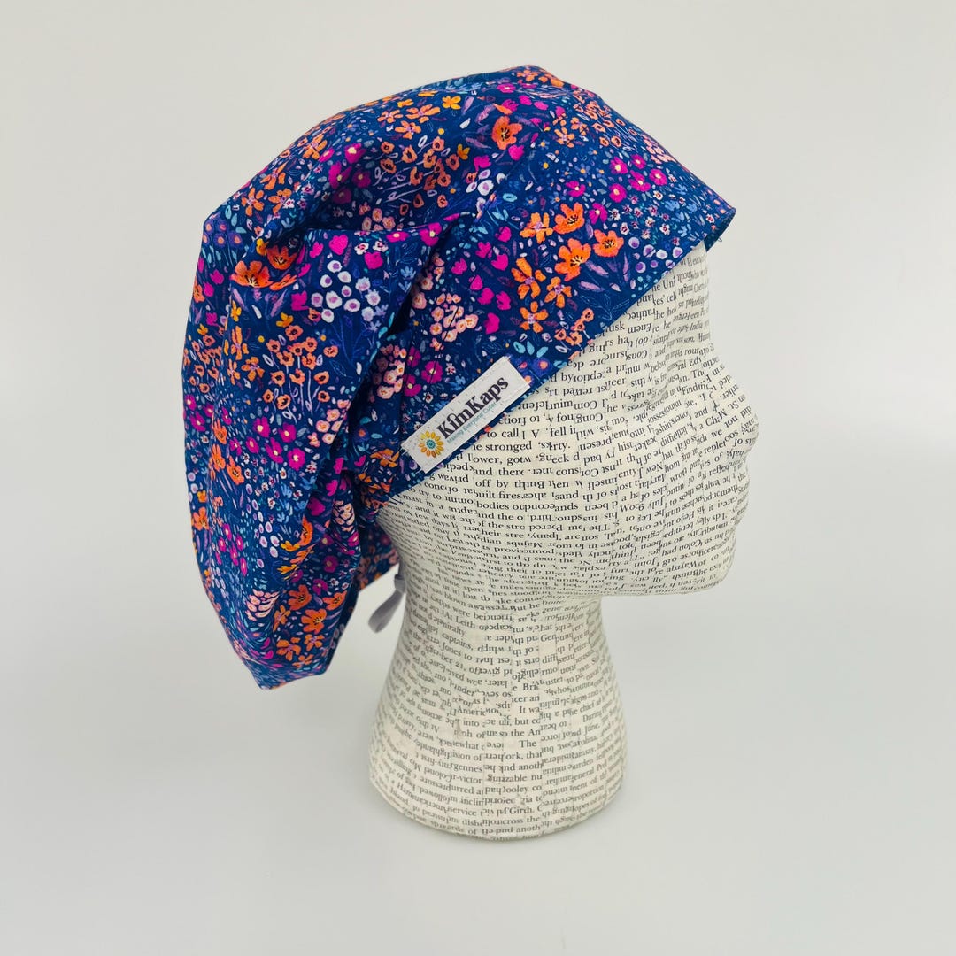 Scrub Hat by Kimkaps Surgical Hat Bouffant Scrub Cap Traditional ...