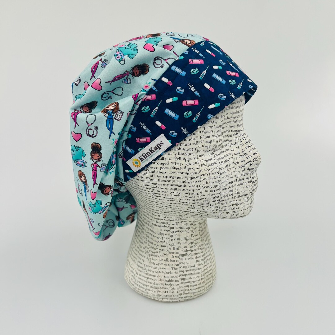 Scrub Hat by Kimkaps Surgical Hat Bouffant Scrub Cap Traditional ...