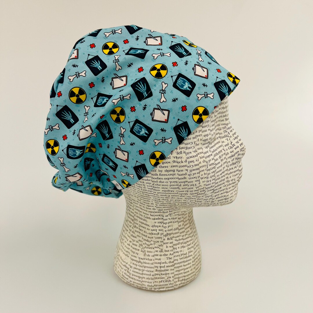 Scrub Hat by Kimkaps Surgical Hat European Scrub Cap Blue Teal Black White Yellow X-ray Tech ...