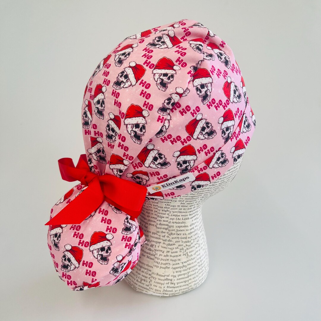 Scrub Hat by Kimkaps Surgical Hat Ponytail Scrub Cap Ribbon Scrub Hat Sale Bargain Pink Red ...