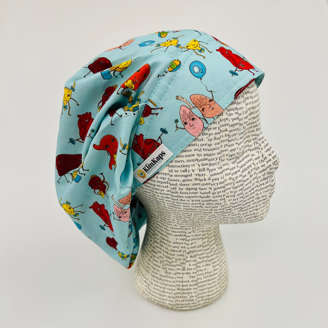 Scrub Hat Kimkaps Surgical Hat Bouffant Scrub Cap Traditional Bouffant ...