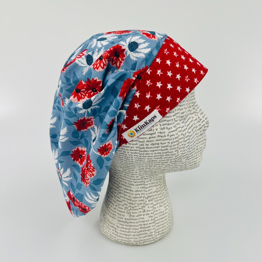 Scrub Hat by Kimkaps Surgical Hat Bouffant Scrub Cap Traditional ...