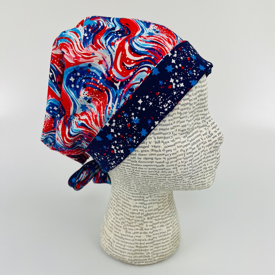 Scrub Hat by Kimkaps Surgical Hat Tie Back Scrub Cap Sale Bargain ...