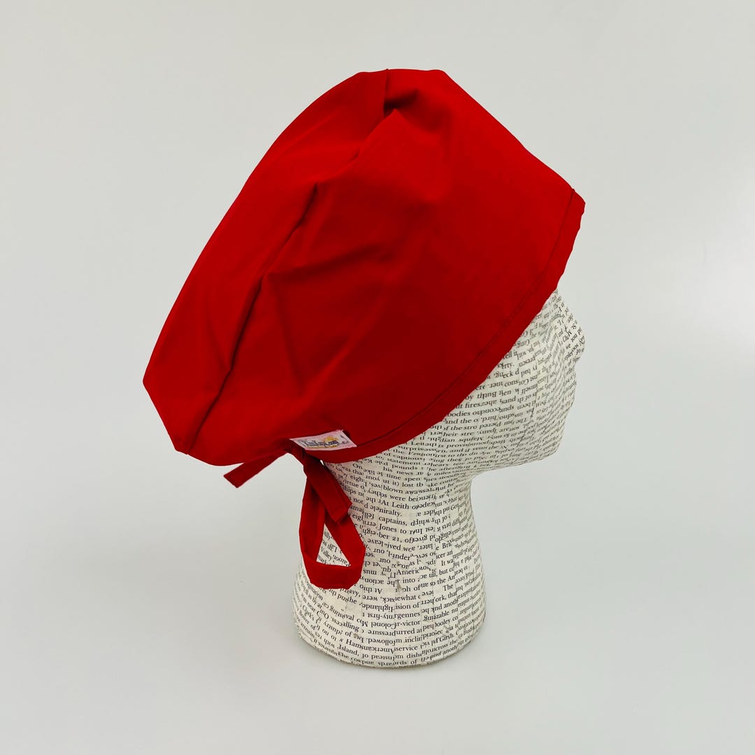 Scrub Hat by Kimkaps Surgical Hat Men's Scrub Cap Sale Bargain Clearance Performance Solid Red ...