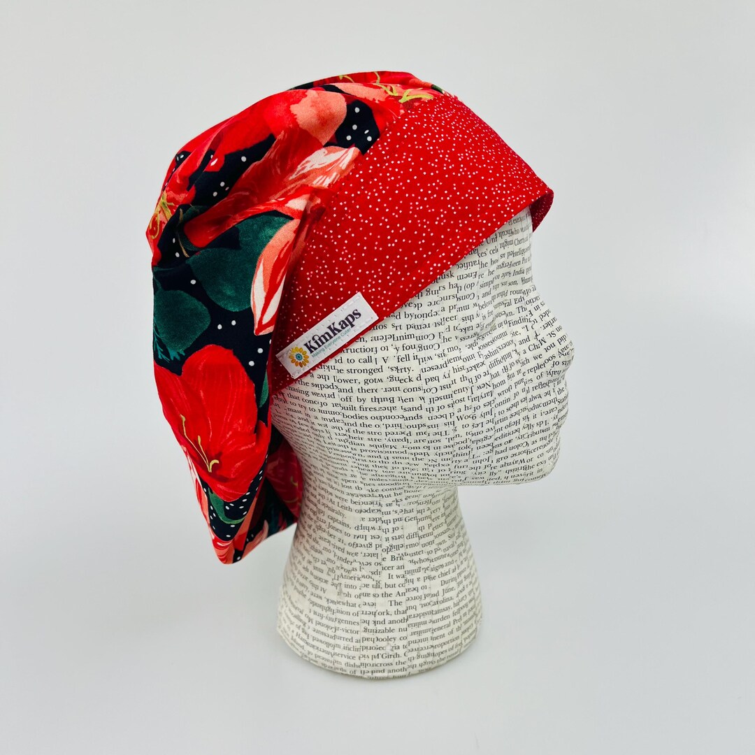 Scrub Hat by Kimkaps Surgical Hat Bouffant Scrub Cap Traditional ...