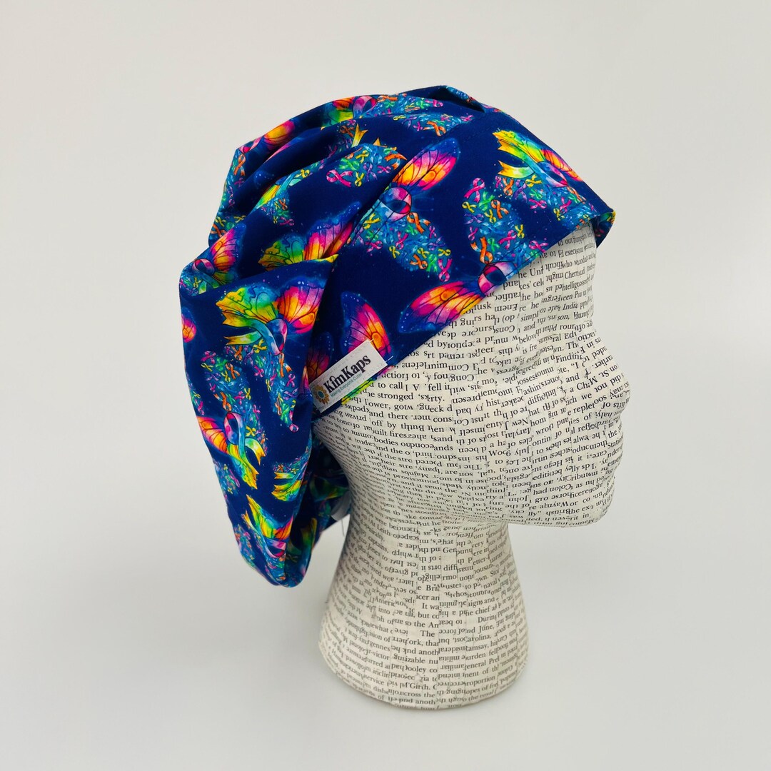Scrub Hat by Kimkaps Surgical Hat Bouffant Scrub Cap Traditional ...