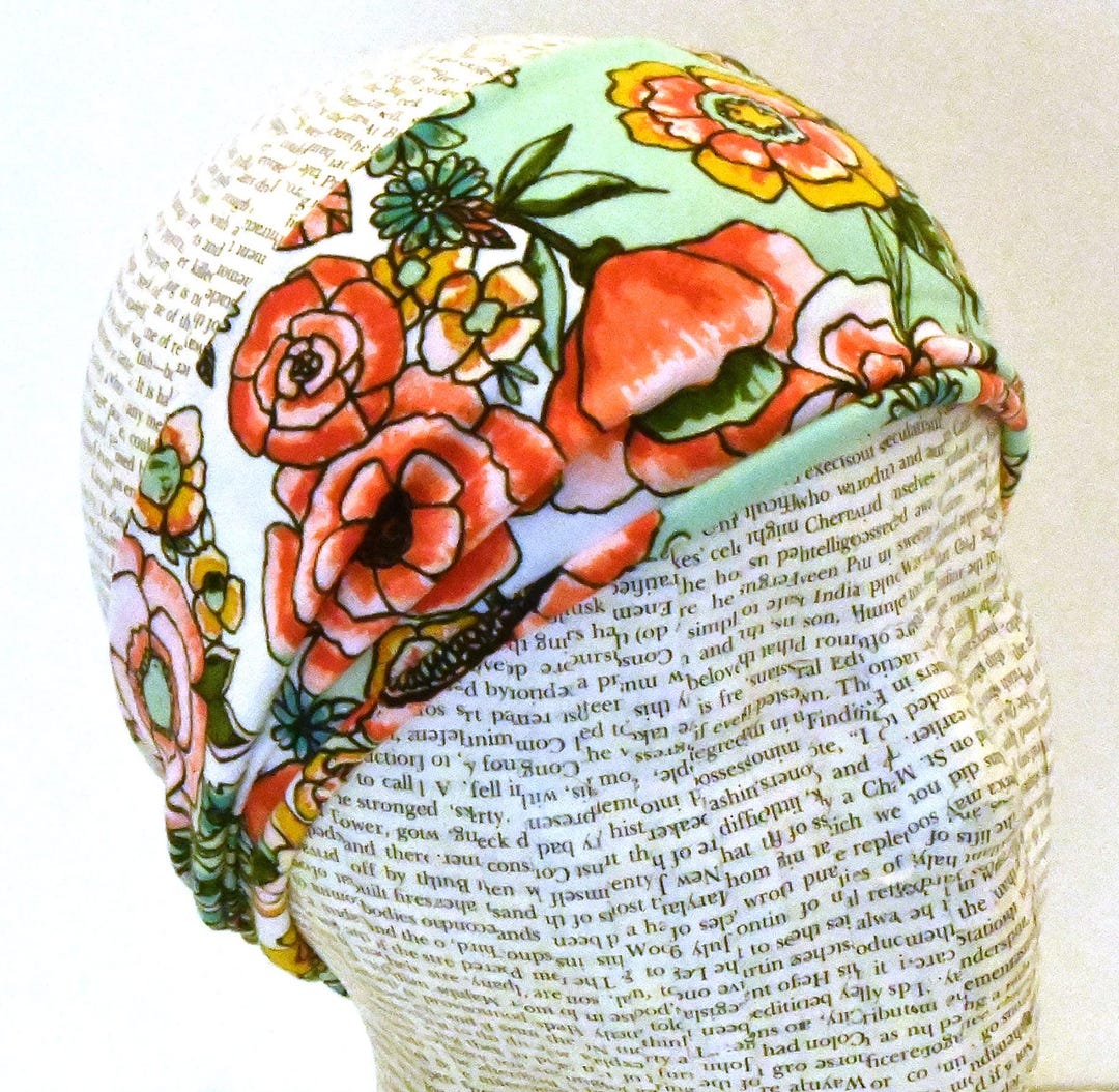 Nurse Headbands by Kimkaps Green White Pink Yellow Flowers - Etsy