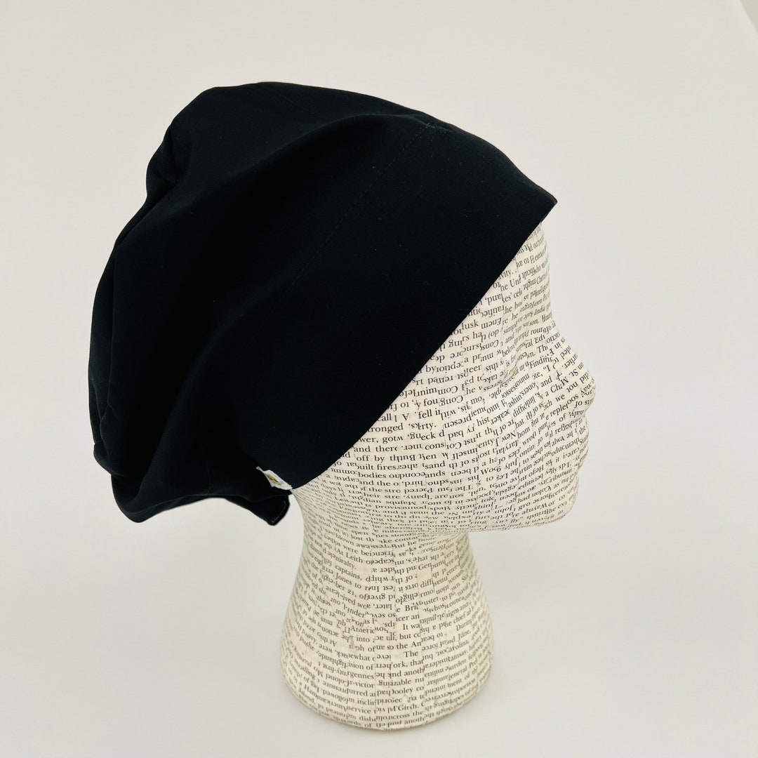Scrub Hat by Kimkaps Surgical Hat European Scrub Cap Solid Black - Etsy