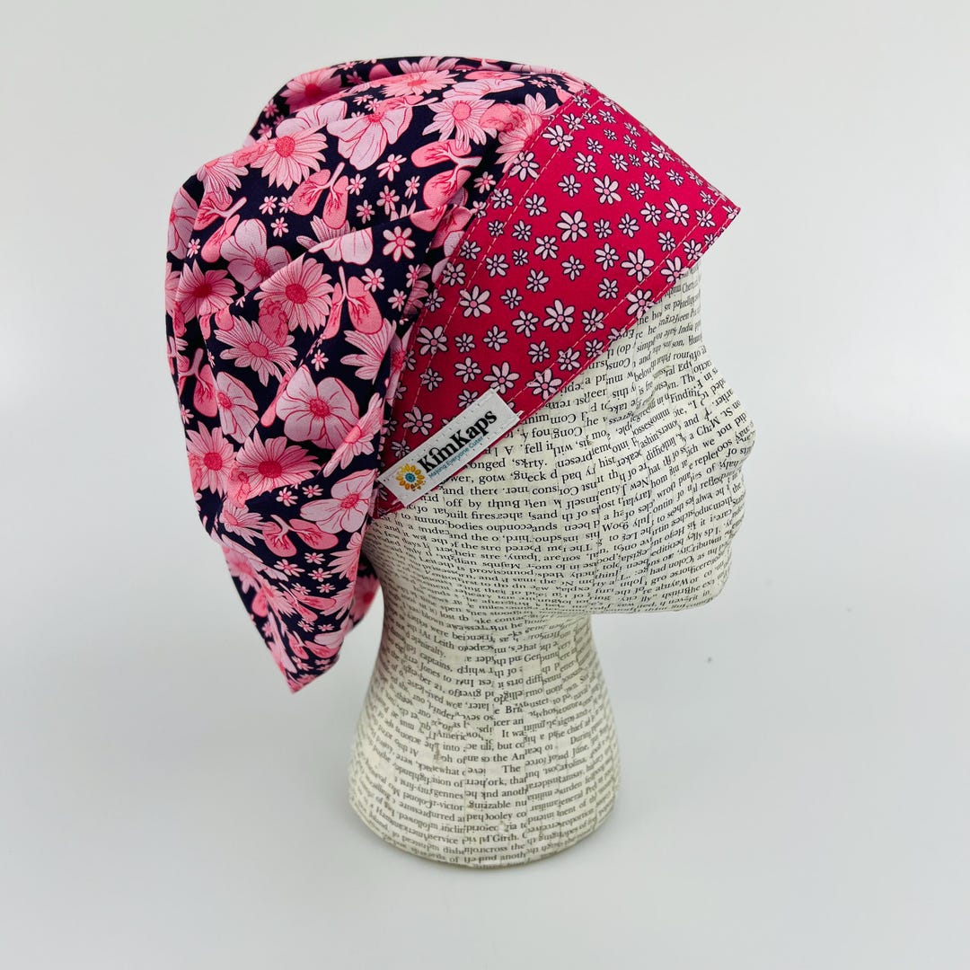Scrub Hat by Kimkaps Surgical Hat Bouffant Scrub Cap Traditional ...