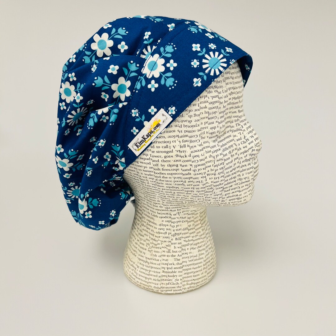 Scrub Hat by Kimkaps Surgical Hat Bouffant Scrub Cap Traditional ...