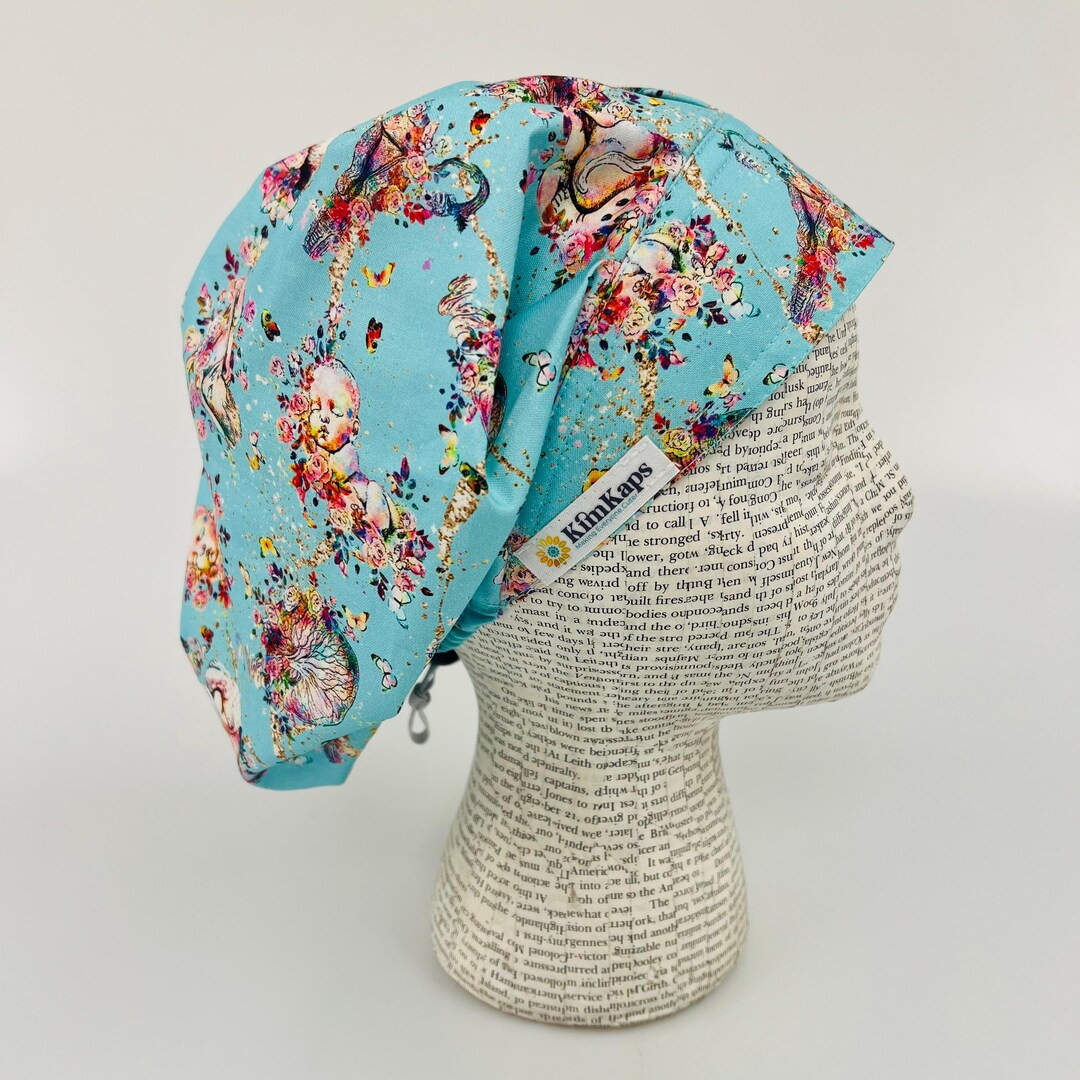 Scrub Hat by Kimkaps Surgical Hat Bouffant Scrub Cap Traditional ...