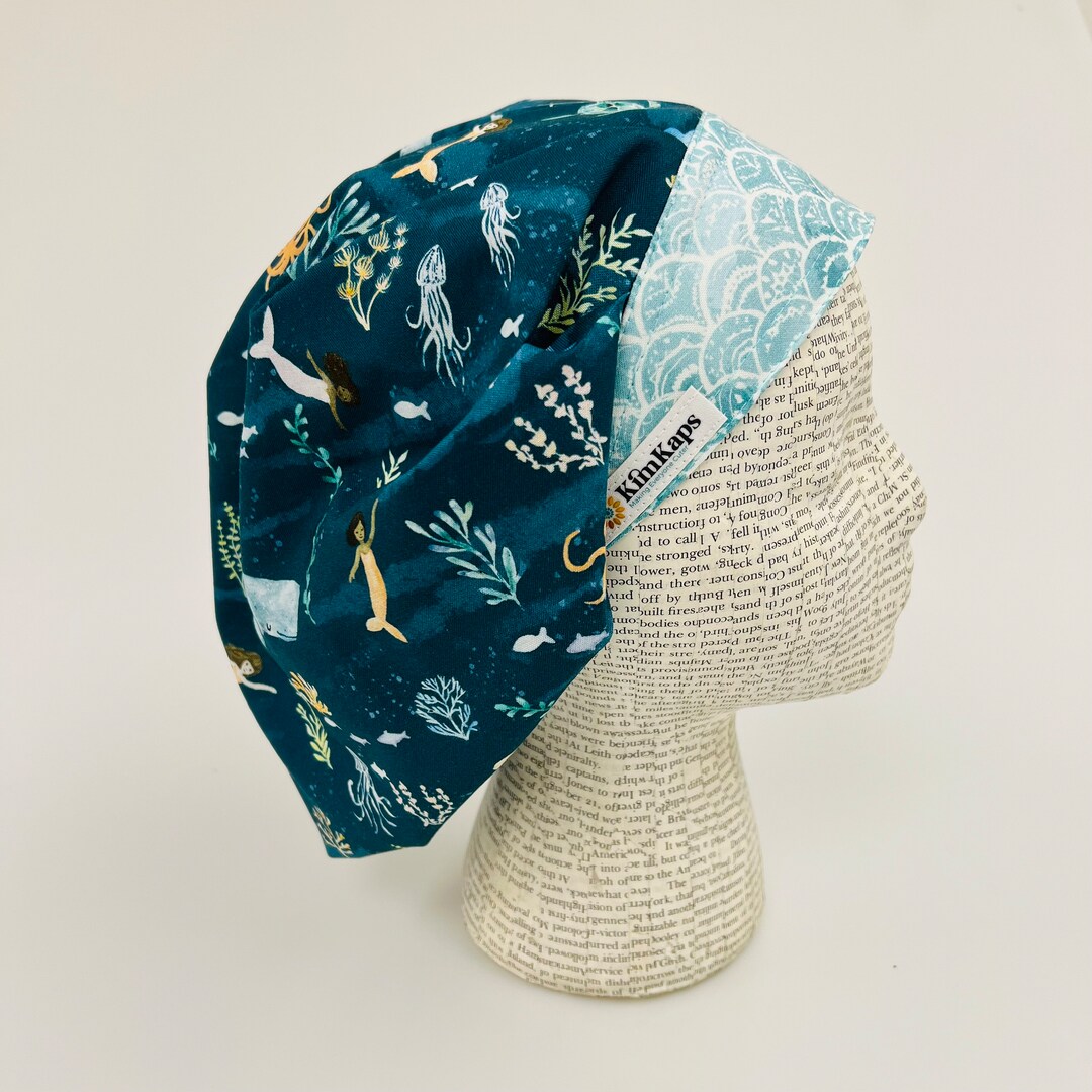 Scrub Hat by Kimkaps Surgical Hat Bouffant Scrub Cap Traditional ...