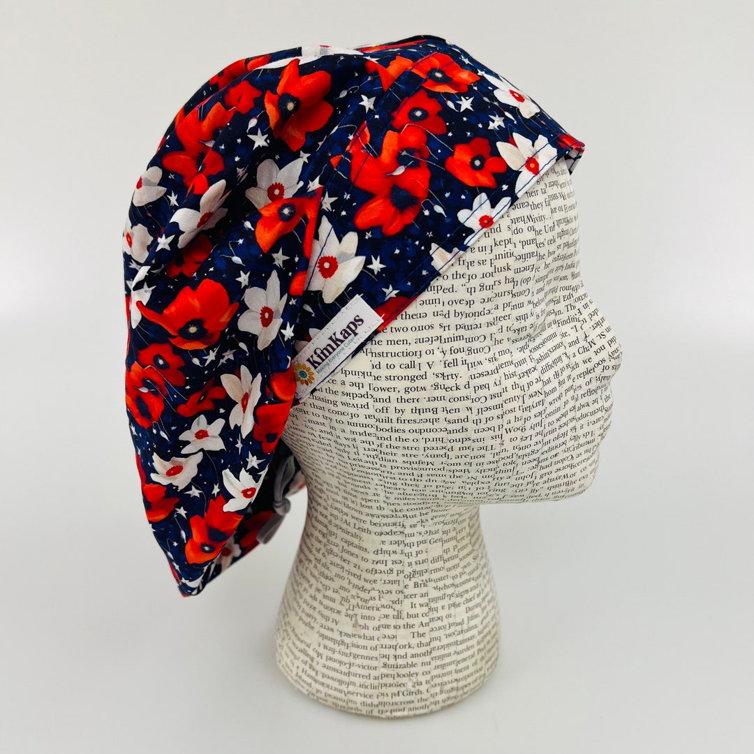 Scrub Hat by Kimkaps Surgical Hat Bouffant Scrub Cap Traditional ...
