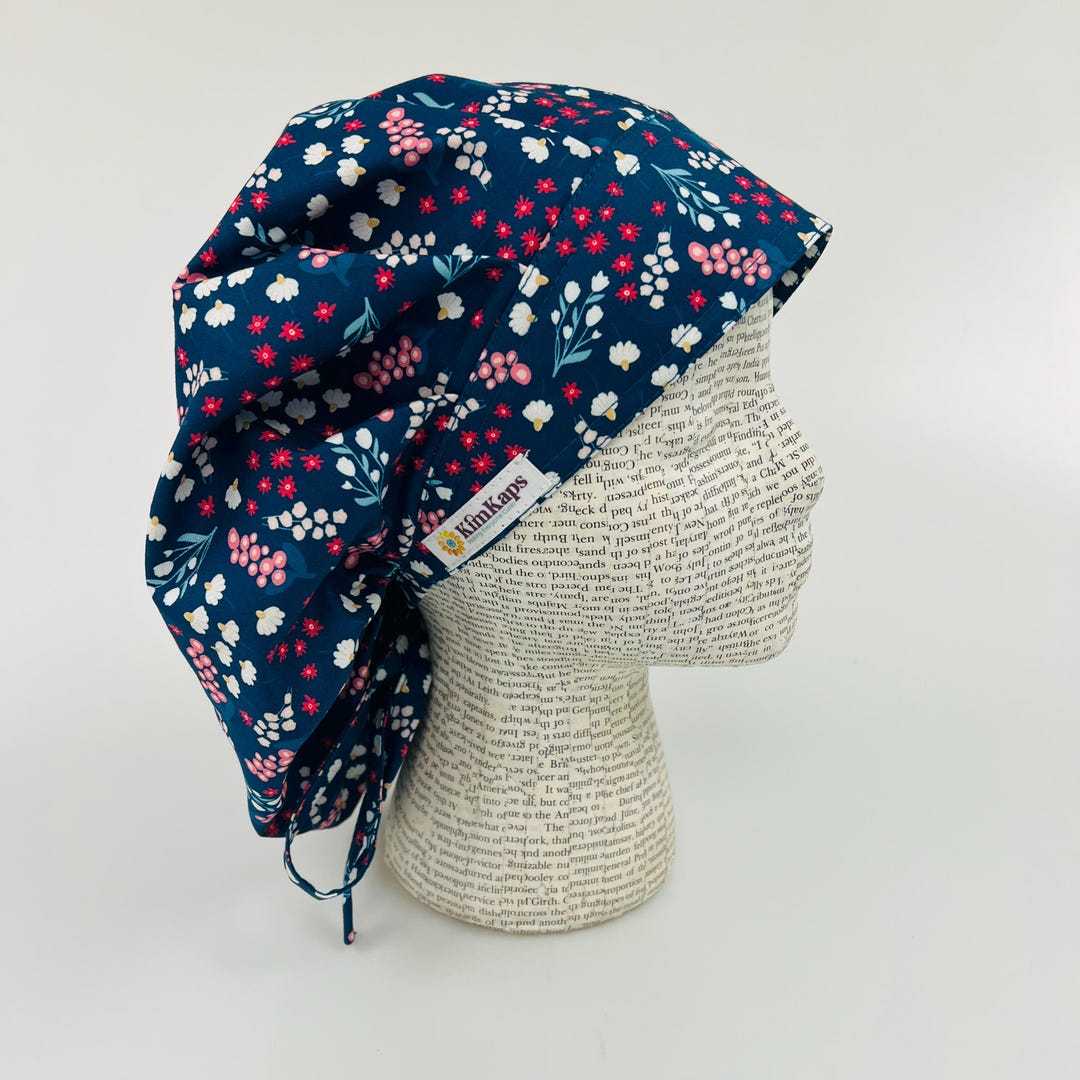 Scrub Hat by Kimkaps Surgical Hat Bouffant Scrub Cap Bouffant With Ties ...