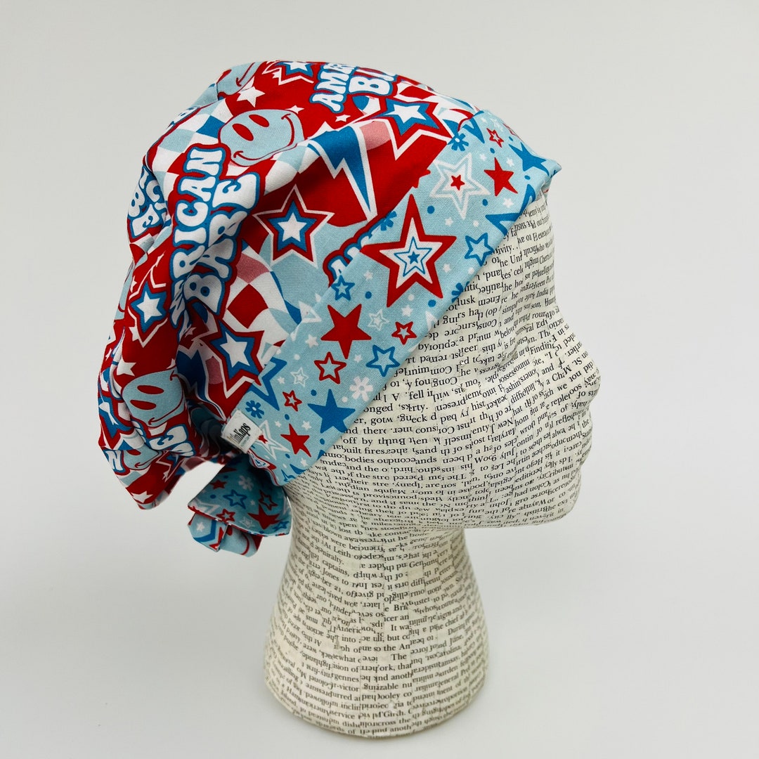 Scrub Hat by Kimkaps Surgical Hat Tie Back Scrub Cap Sale Bargain ...