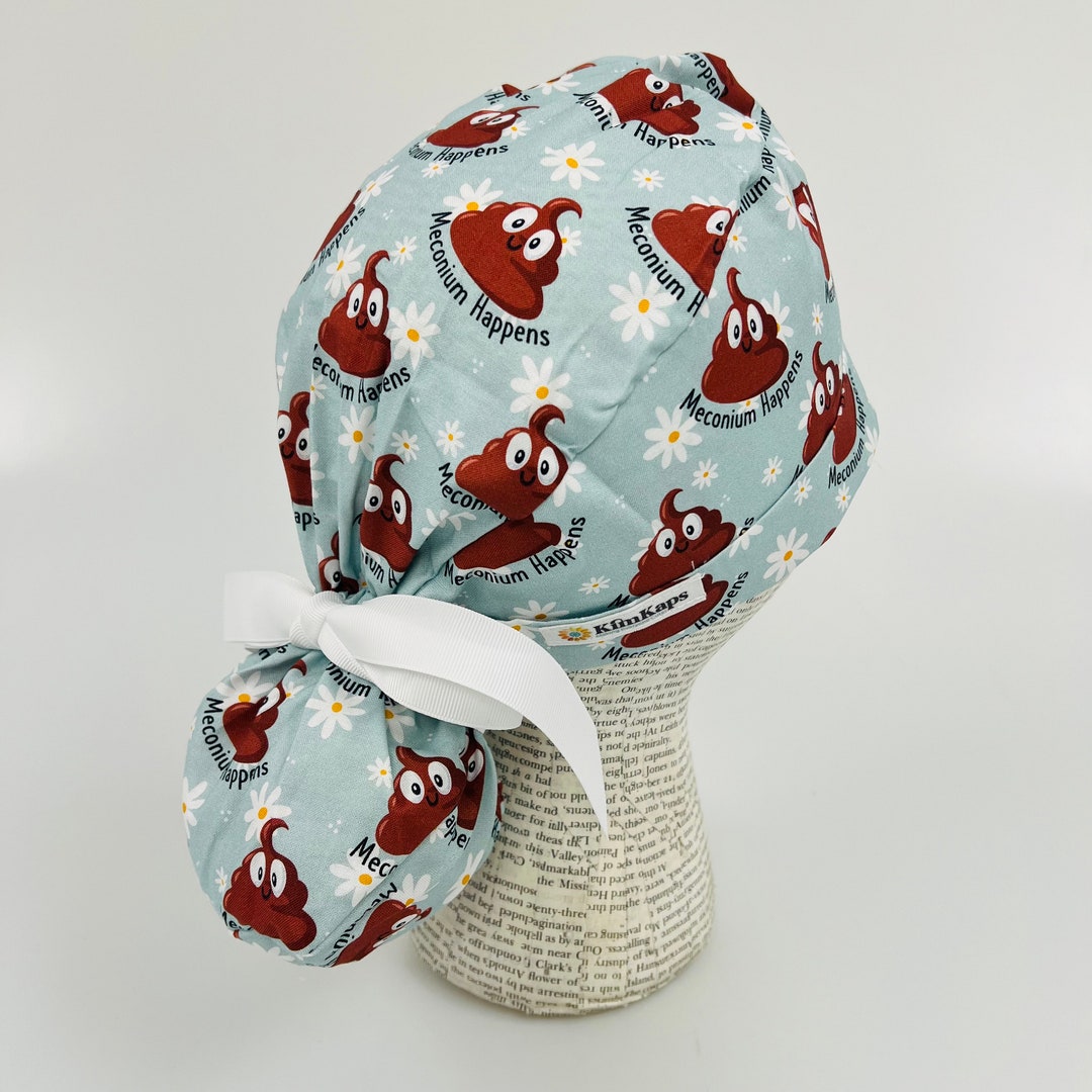 Scrub Hat by Kimkaps Surgical Hat Ponytail Scrub Cap Ribbon Scrub Hat ...