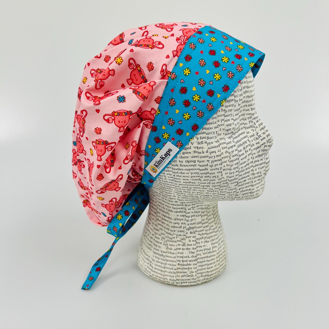 Scrub Hat by Kimkaps Surgical Hat Bouffant Scrub Cap Bouffant With Ties ...