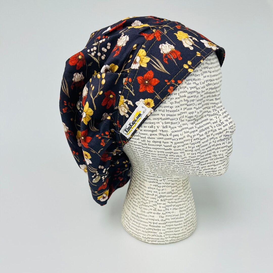 Scrub Hat by Kimkaps Surgical Hat Bouffant Scrub Cap Traditional ...