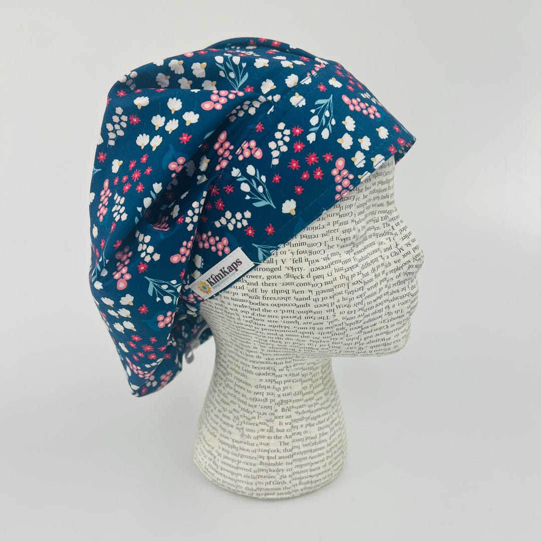 Scrub Hat by Kimkaps Surgical Hat Bouffant Scrub Cap Traditional ...