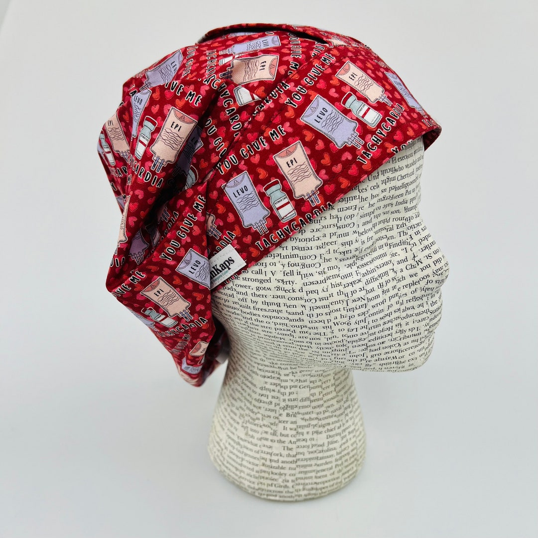 Scrub Hat by Kimkaps Surgical Hat Bouffant Scrub Cap Traditional ...