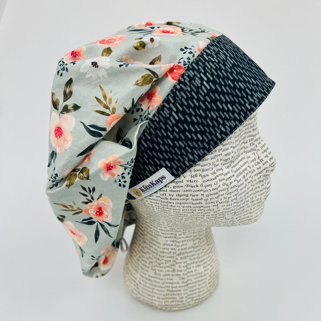 Scrub Hat by Kimkaps Surgical Hat Bouffant Scrub Cap Traditional ...