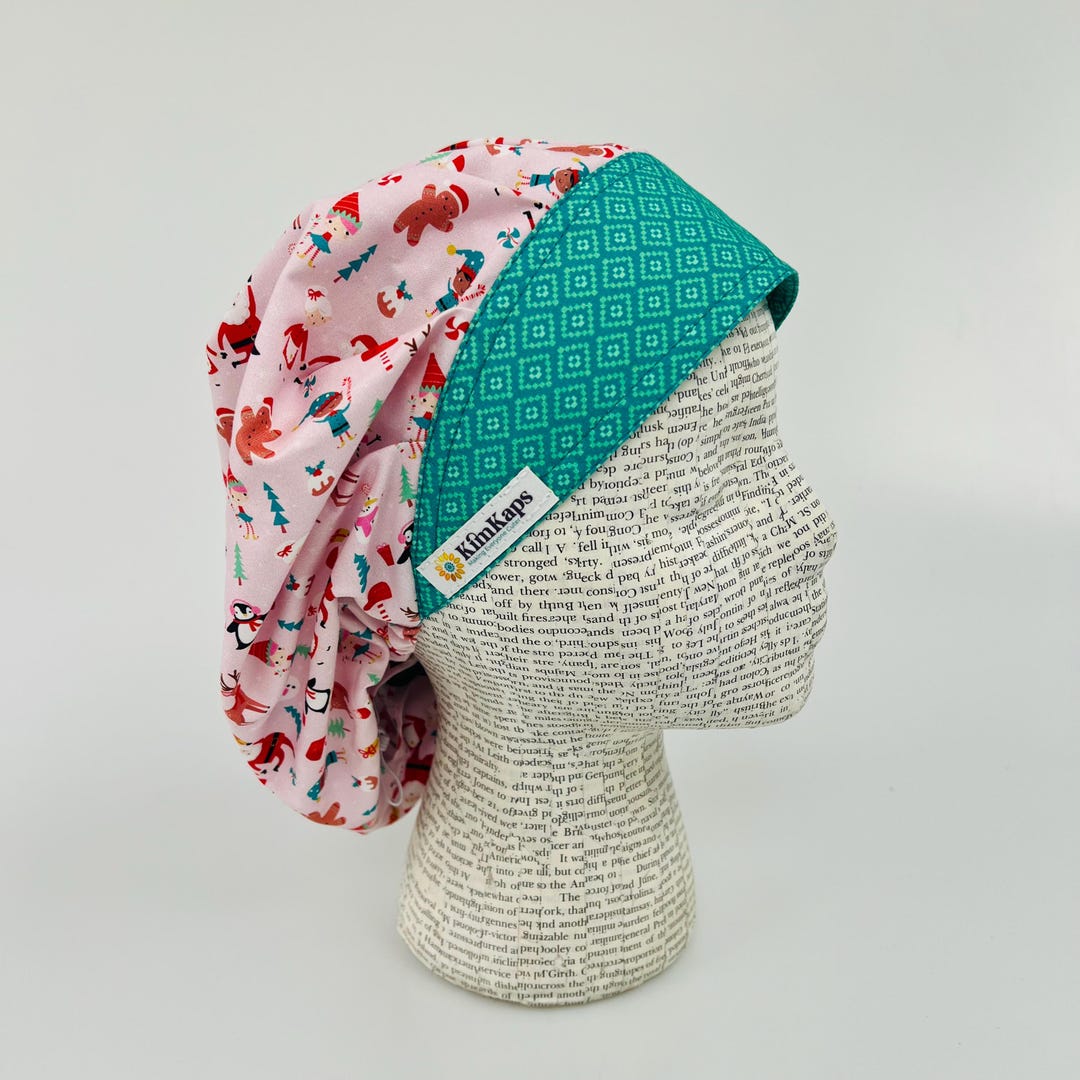 Scrub Hat by Kimkaps Surgical Hat Bouffant Scrub Cap Traditional Bouffant Sale Pink Green Red ...