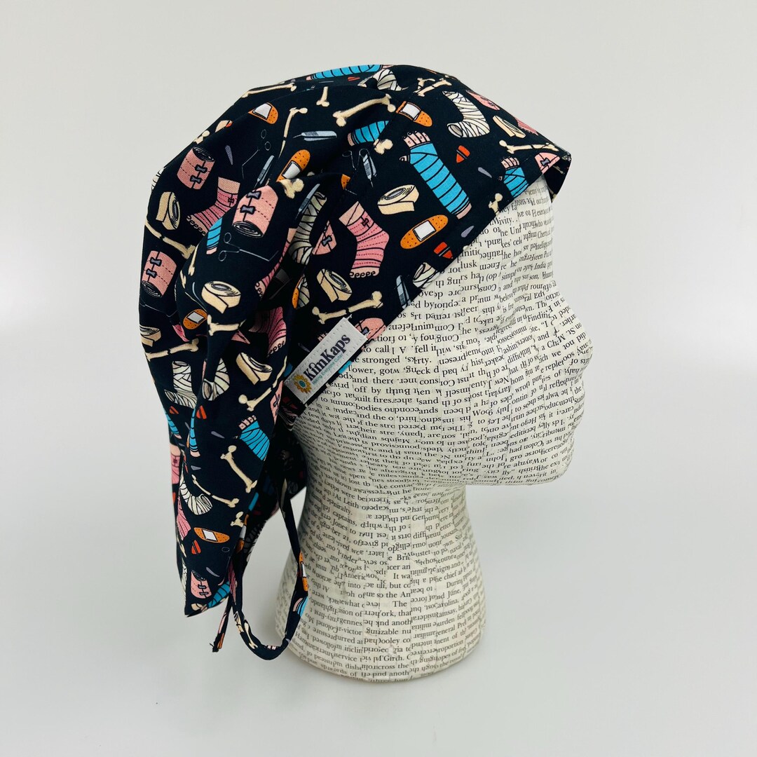 Scrub Hat by Kimkaps Surgical Hat Bouffant Scrub Cap Bouffant With Ties ...