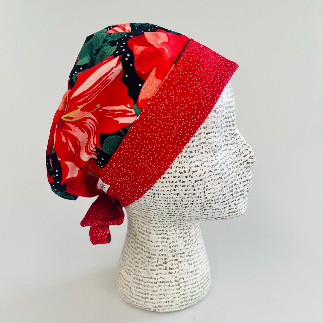Scrub Hat by Kimkaps Surgical Hat Tie Back Scrub Cap Sale Bargain ...