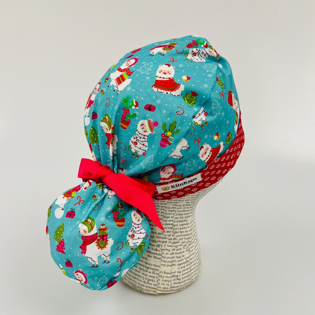 Scrub Hat by Kimkaps Surgical Hat Ponytail Scrub Cap Ribbon Scrub Hat Sale Bargain Clearance ...