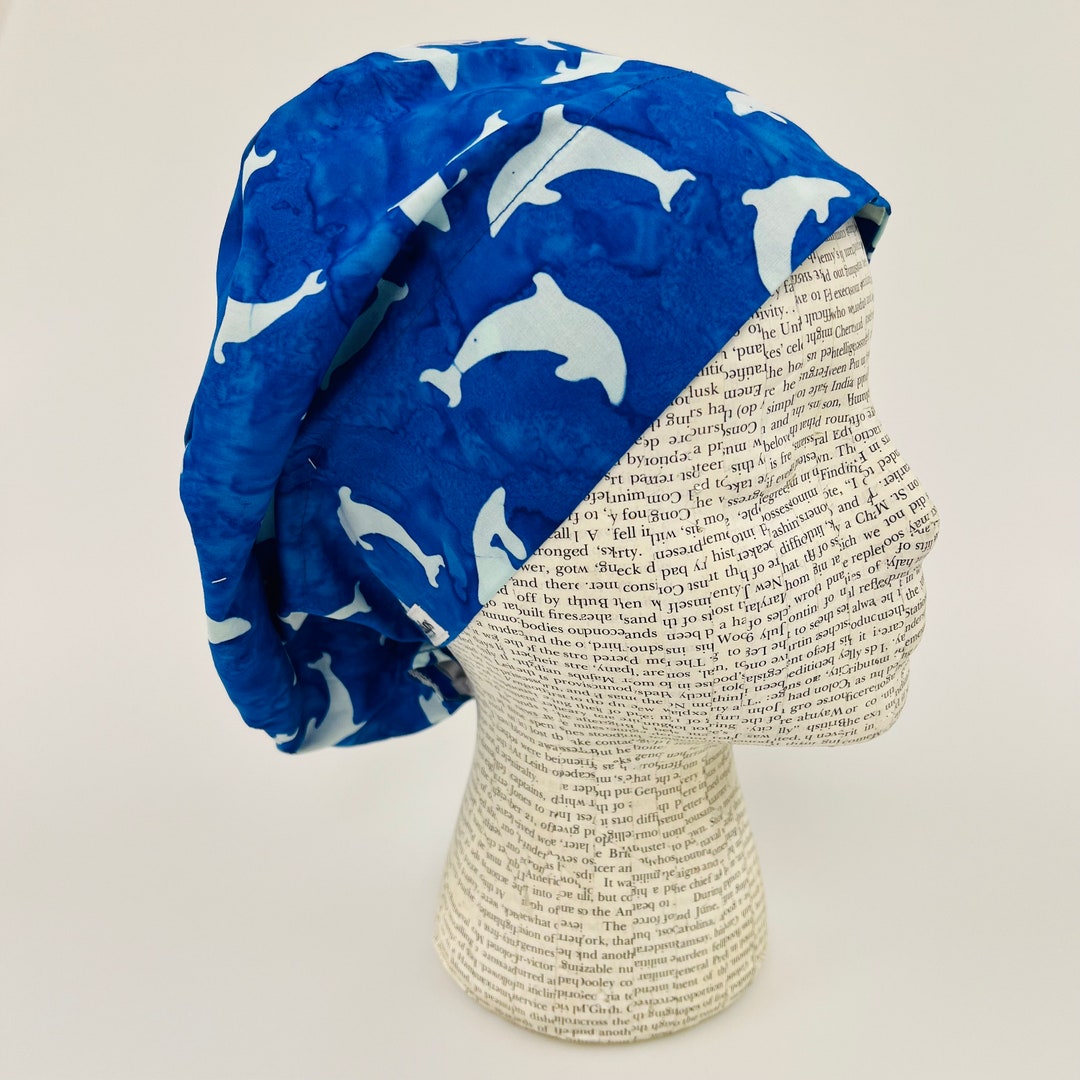 Scrub Hat by Kimkaps Surgical Hat European Scrub Cap Navy Blue Gray ...
