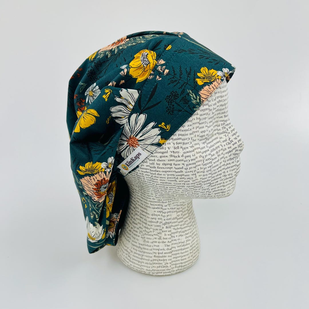 Scrub Hat by Kimkaps Surgical Hat Bouffant Scrub Cap Bouffant With Ties ...