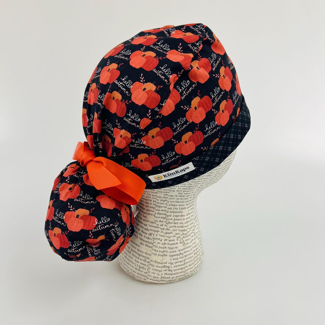 Scrub Hat by Kimkaps Surgical Hat Ponytail Scrub Cap Ribbon Scrub Hat ...