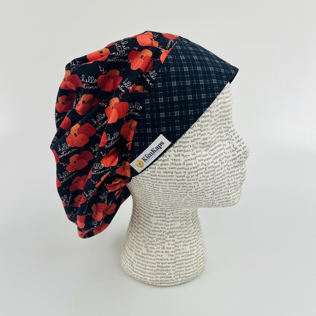 Scrub Hat by Kimkaps Surgical Hat Bouffant Scrub Cap Traditional Bouffant Sale Bargain Clearance ...