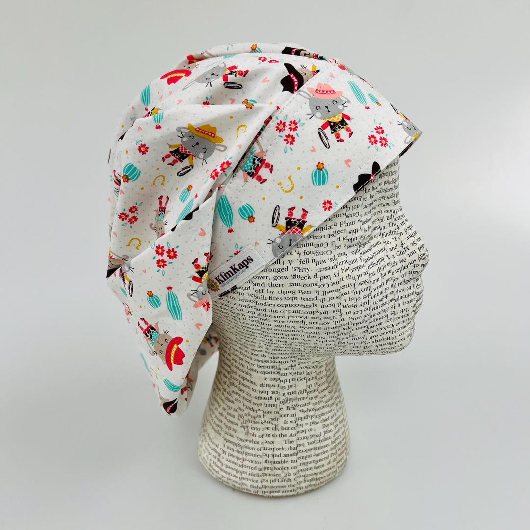 Scrub Hat by Kimkaps Surgical Hat Bouffant Scrub Cap Traditional ...
